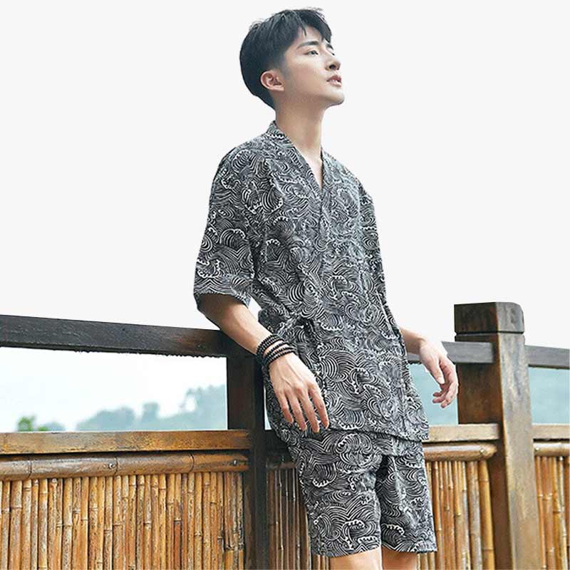 Kimono Jinbei | Vêtement Japonais Homme – Shogun Japon